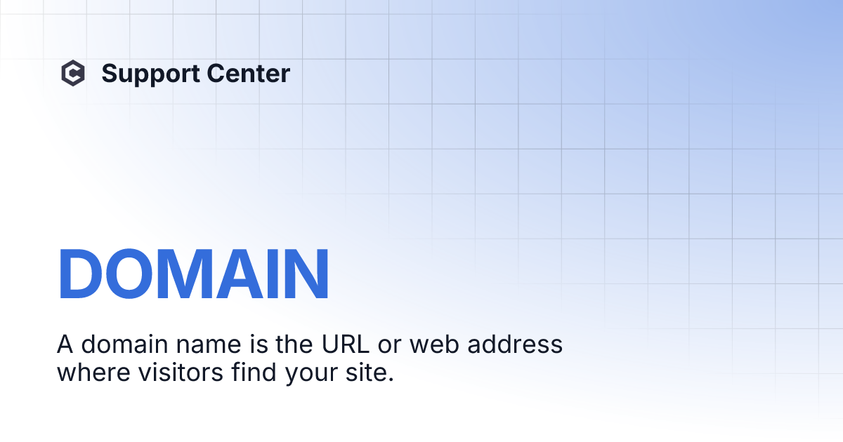 DOMAIN | Support Center